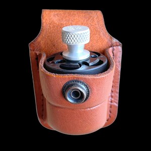 K001-5S Leather Single Speed Loader Pouch With Belt Loop Fits 5 Shot ...