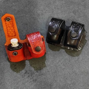 K006-5S Basketweave Double Speedloader Pouch for 5 Shot Revolvers ...