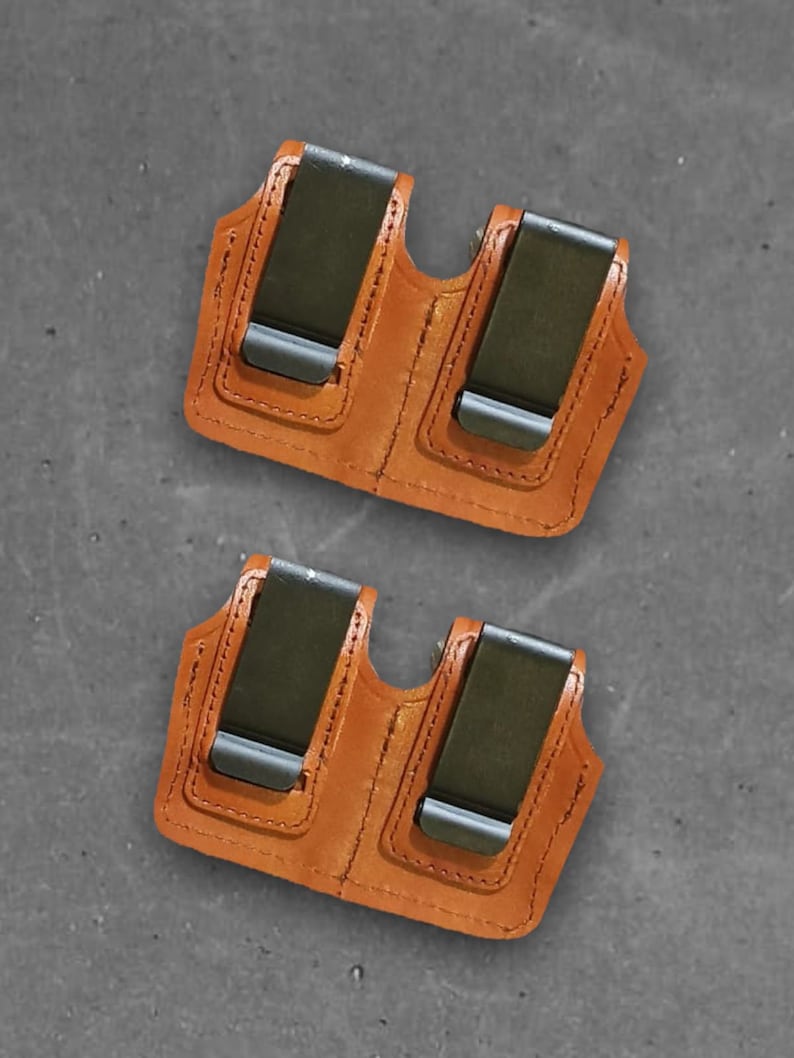 KM2005 Two Leather Double Speedloader Carriers/cases/pouches - Etsy