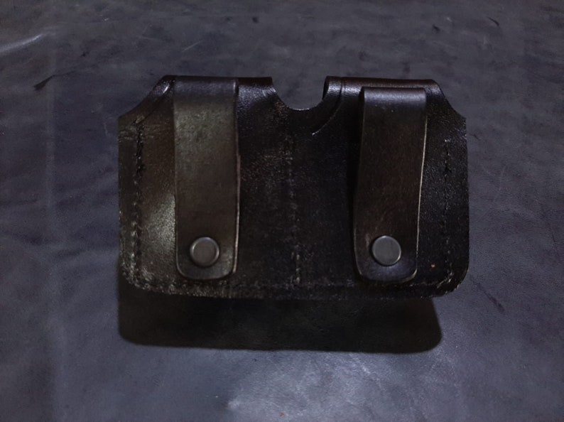 K003 Leather Double Speedloader Pouch for 357 Magnum - Etsy