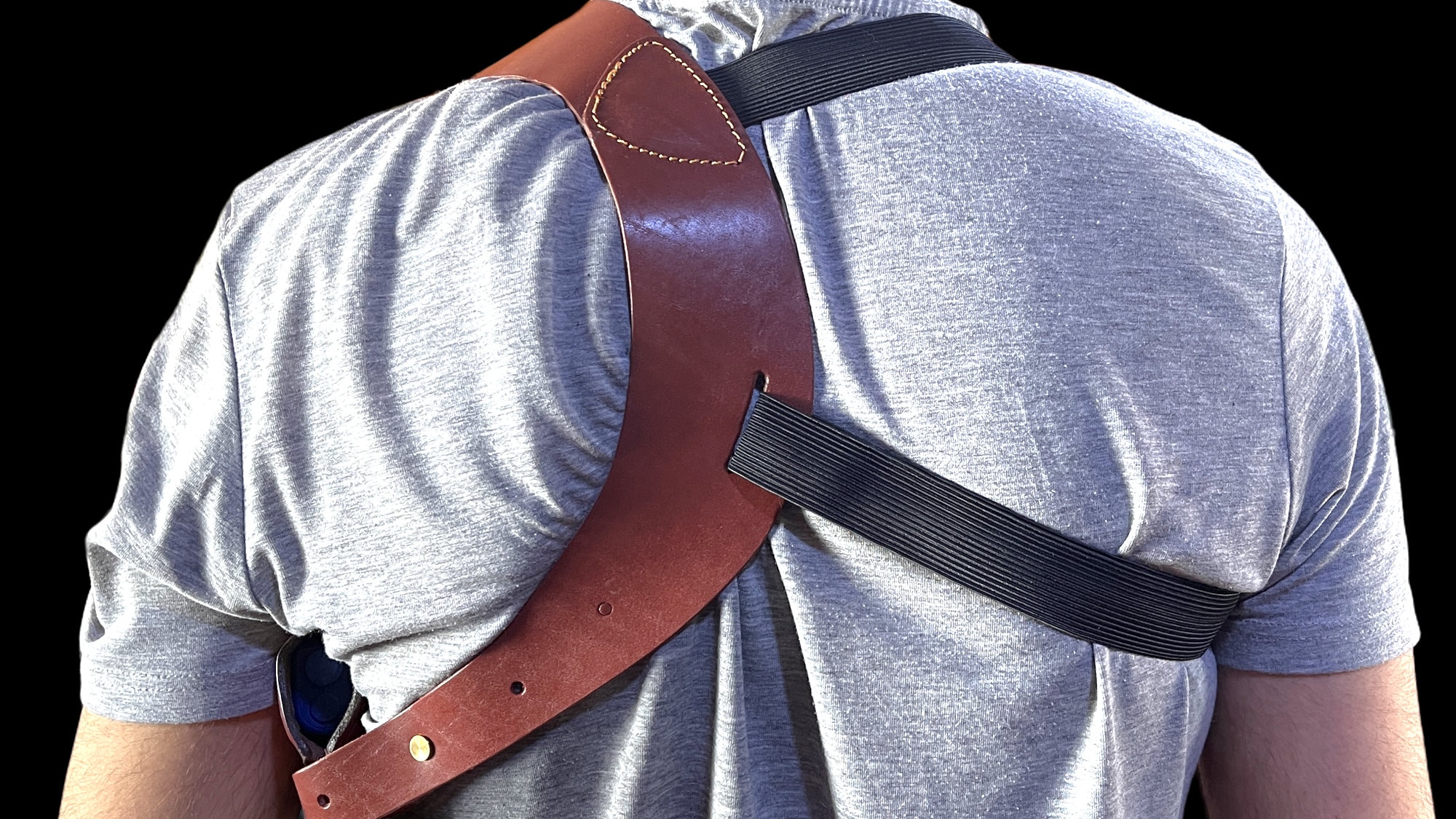 K066 Leather Horizontal Shoulder & Belt Holster 2in1 for - Etsy