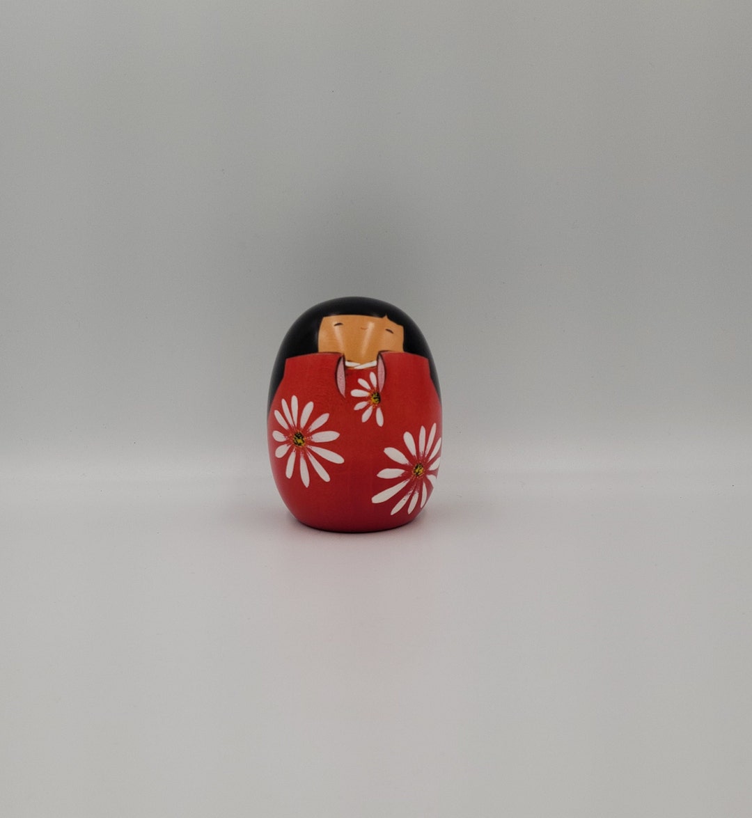 Vintage Japanese Signed Sosaku Kokeshi Wood Egg Shaped Doll. - Etsy