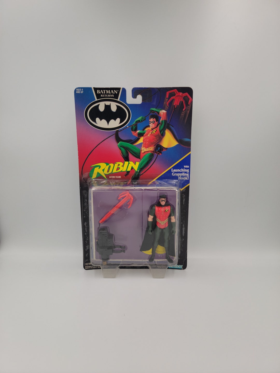Vintage BATMAN RETURNS ROBIN Action Figure With Launching Grappling ...