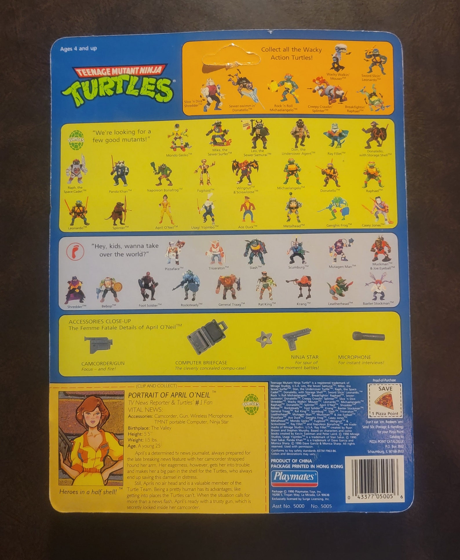1990 Teenage Mutant Ninja Turtles APRIL O' NEIL Action | Etsy