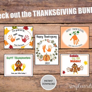 Gobble Till You Wobble Handprint Crafts, Printable Footprint Art ...