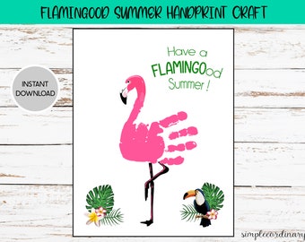 Summer Handprint Craft, Printable Handprint Art, Daycare Activity ...