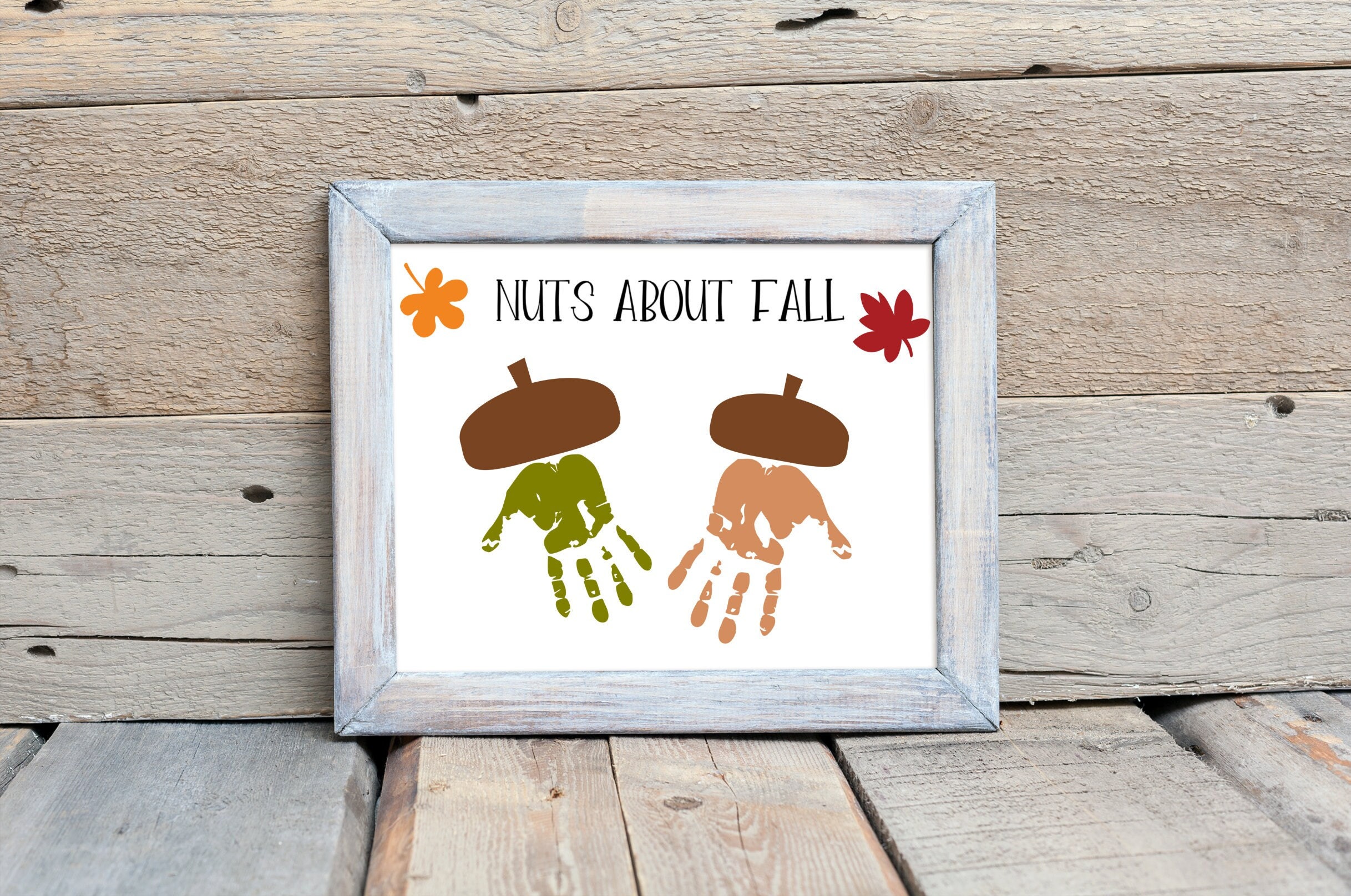Fall Bundle Handprint Footprint Crafts, Printable Handprint Art ...