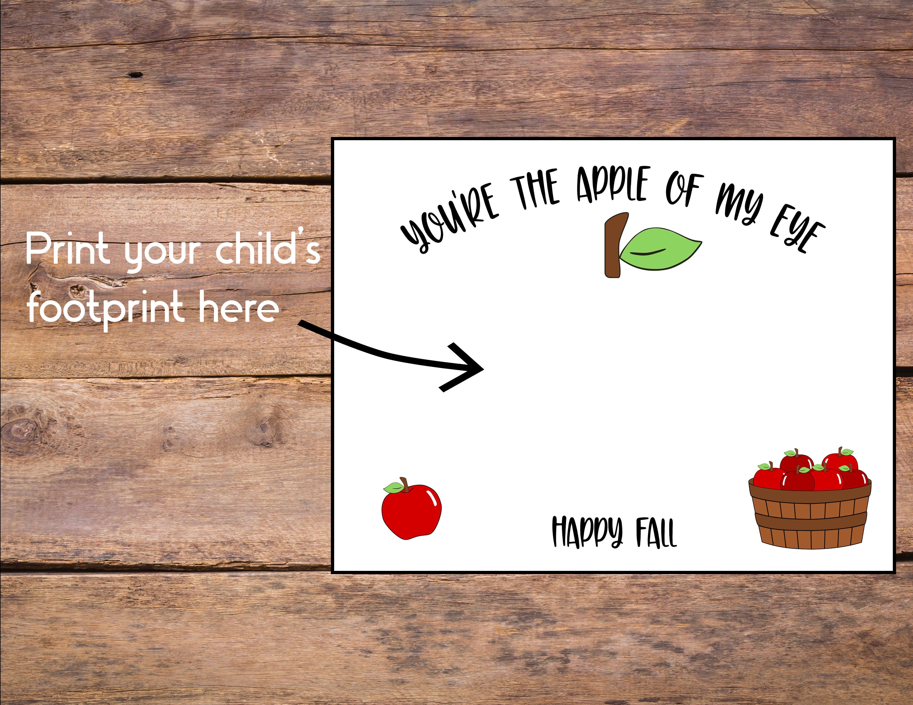 You're the Apple of My Eye Footprint Crafts Printable - Etsy