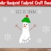 Winter Handprint Footprint Craft Bundle, Winter Printable Cards ...