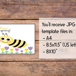 I Can't Bee-lieve It's Spring Handprint Craft, Printable Handprint Art ...