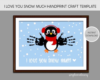 Handprint Baby Art | Etsy