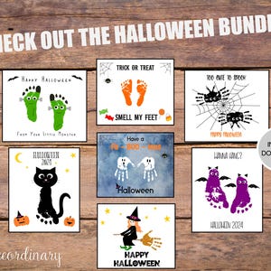 Halloween Bats Footprint Craft Template, Printable Footprint Art ...