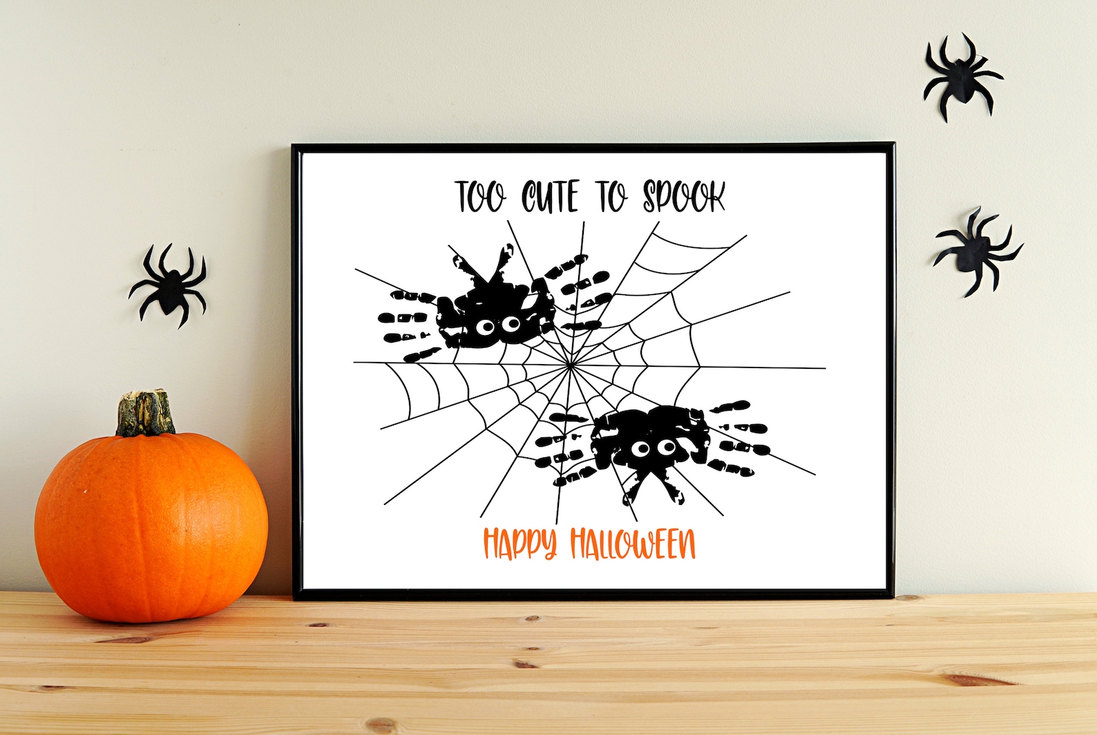 Halloween Handprint Footprint Craft Bundle, Fall Printable Gift ...