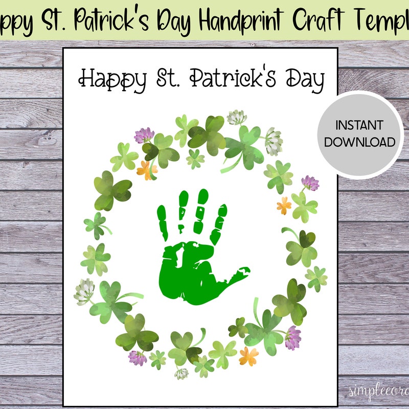 March Handprint Art - Etsy