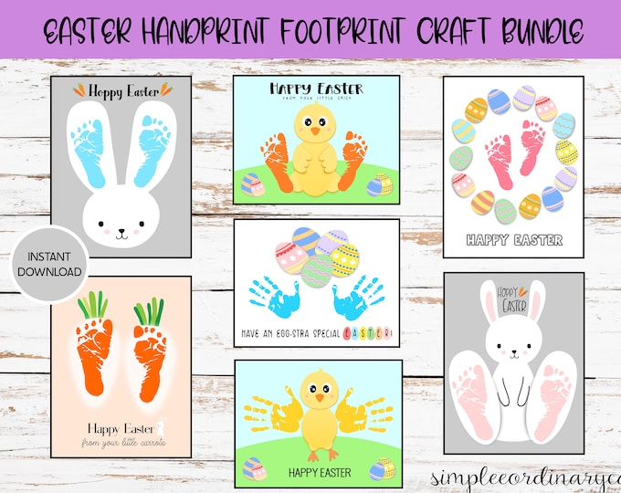 Eggs-tra Special Easter Handprint Craft, Printable Handprint Art ...