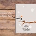 Hello Winter Handprint Craft, Winter Printable Card, Daycare Preschool ...