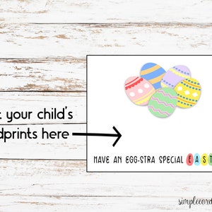 Eggs-tra Special Easter Handprint Craft, Printable Handprint Art ...