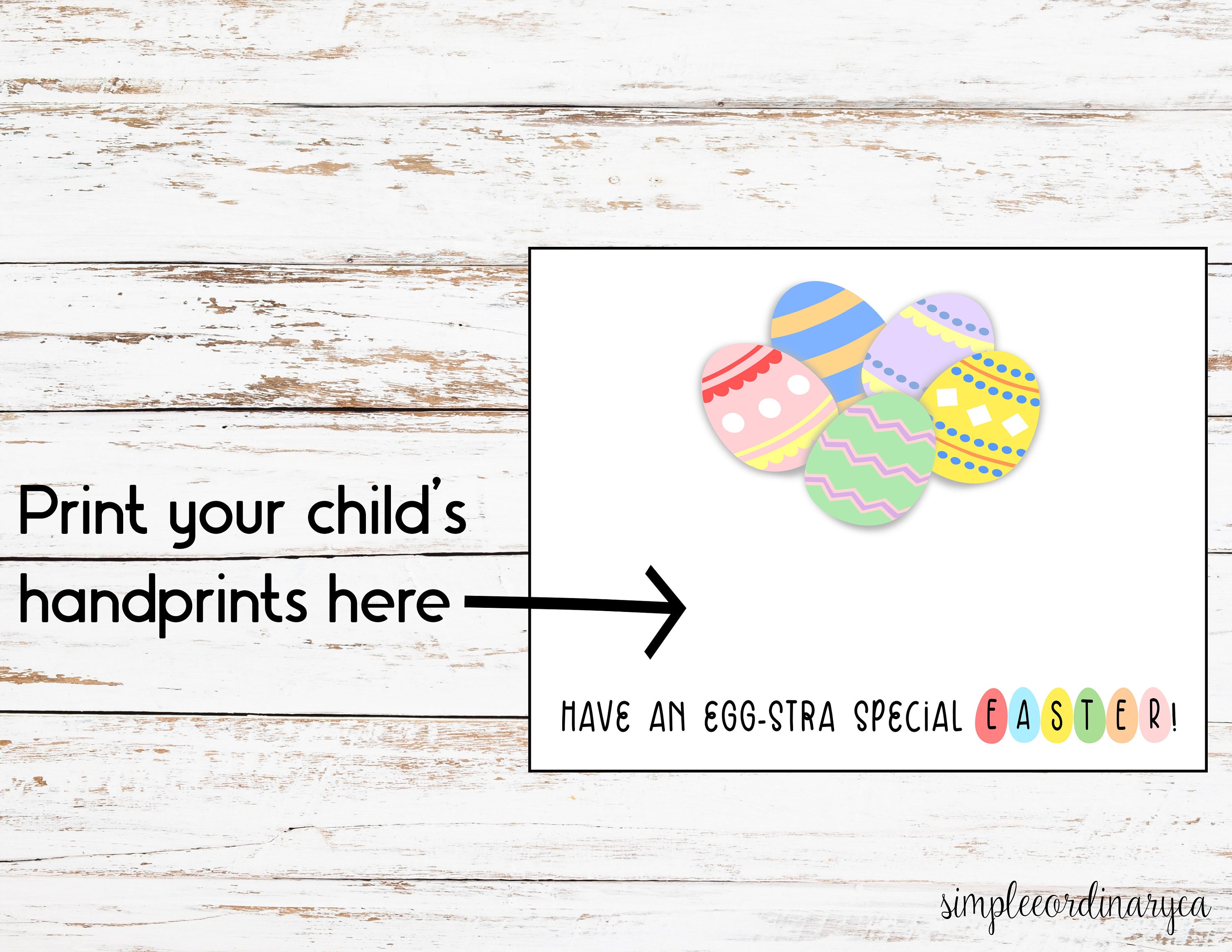 Eggs-tra Special Easter Handprint Craft Printable Handprint - Etsy Canada