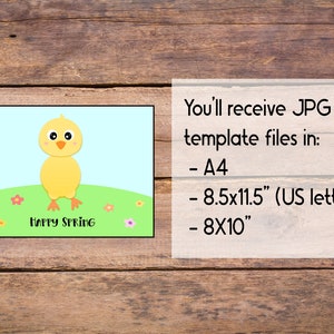 Happy Spring Chick Handprint Craft, Printable Handprint Art, Daycare ...