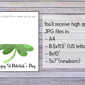 Lucky Charm Clover St.patrick's Day Handprint Craft, Printable ...