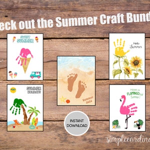 Sweet Summer Ice Cream Handprint Craft Printable Handprint - Etsy