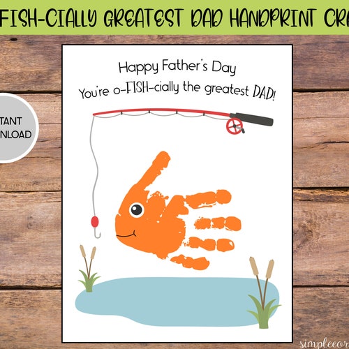 Father's Day Handprint Craft Printable Father's Day - Etsy