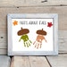 Nuts About Fall Handprint Crafts, Printable Footprint Art, Daycare ...