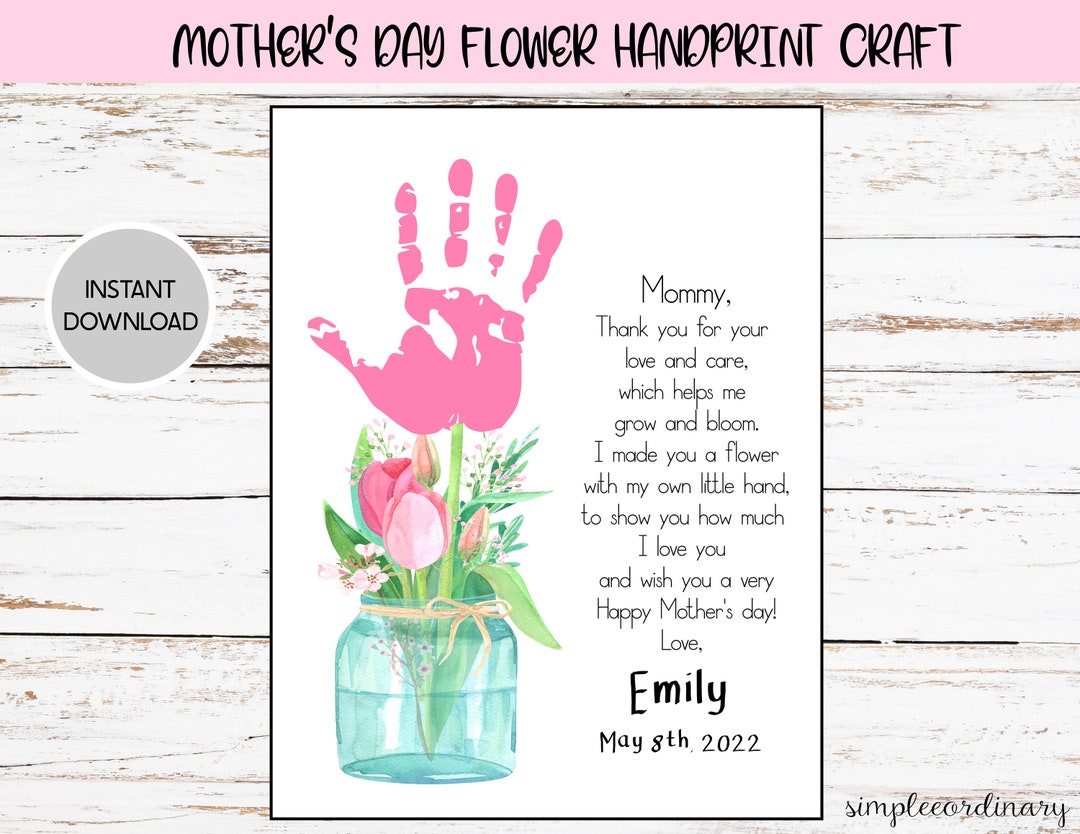 Mother's Day Handprint Art - Mom. Wife. Busy Life.