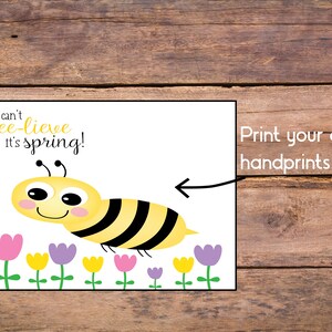 Spring Handprint Footprint Craft Bundle, Printable Handprint Footprint ...