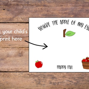 You're the Apple of My Eye Footprint Crafts Printable | Etsy