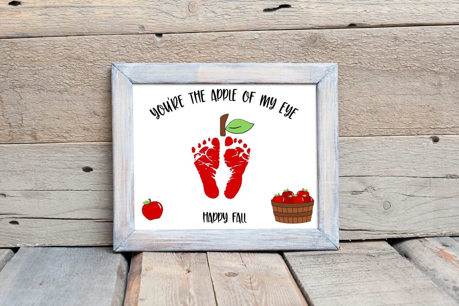 You're the Apple of My Eye Footprint Crafts Printable | Etsy
