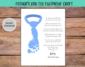 Father's Day Building Memories Handprint Craft, Printable Handprint ...