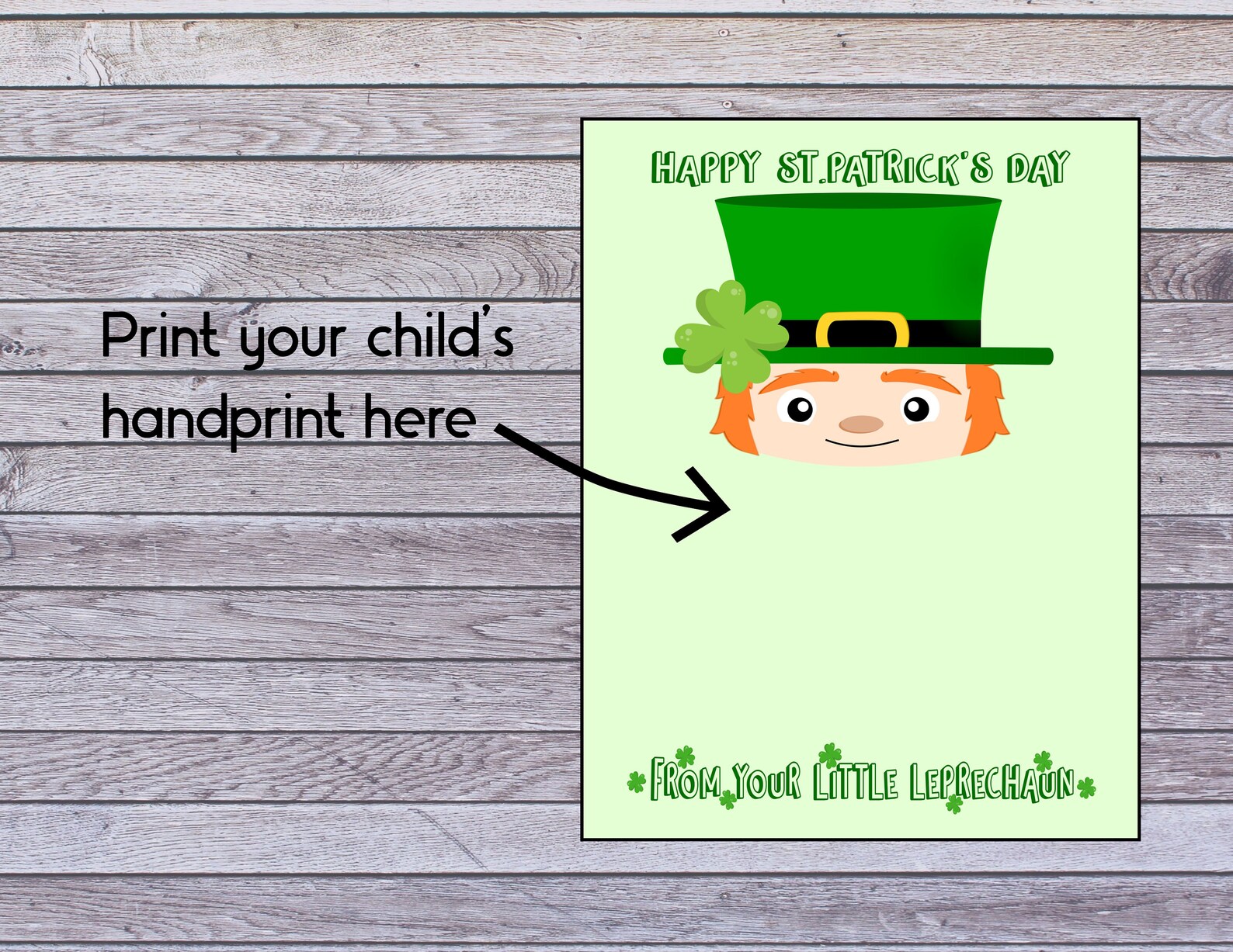 Lucky Leprechaun Handprint Craft St.patrick's Day Craft - Etsy