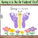 Spring is in the Air Butterfly Footprint Craft Printable | Etsy