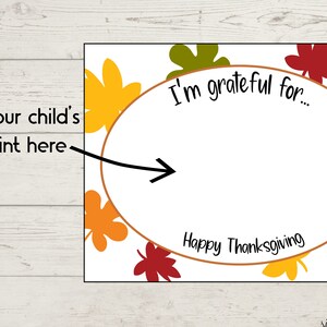 Thanksgiving I'm Grateful for Handprint Crafts, Printable Footprint Art ...
