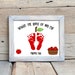 You're the Apple of My Eye Footprint Crafts, Printable Handprint Art ...