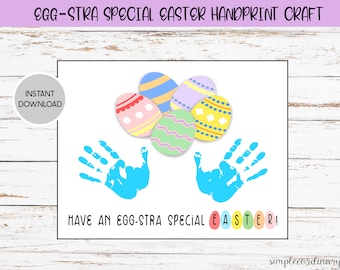 Egg Handprint Art - Etsy