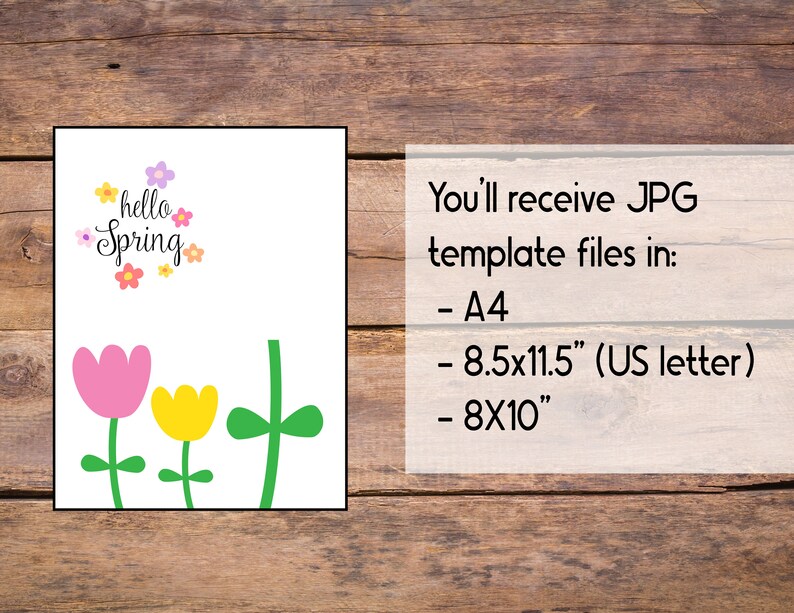 Hello Spring Flower Handprint Craft Printable Handprint Art | Etsy