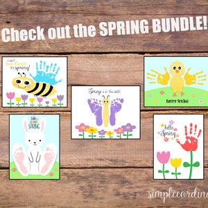Spring is in the Air Butterfly Footprint Craft, Printable Footprint Art ...