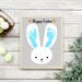 Easter Bunny Ears Footprint Crafts, Printable Footprint Art, Daycare ...