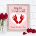 Valentine's Day Handprint Footprint Craft Bundle - Etsy