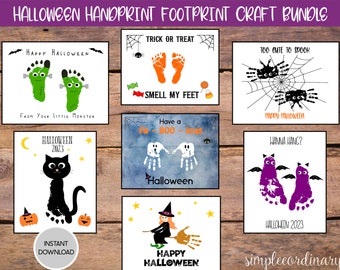 Footprint Halloween Art - Etsy