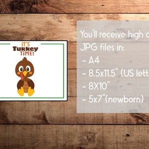 It's Turkey Time Footprint Crafts, Printable Handprint Art, Daycare ...