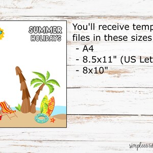Summer Holidays Palm Tree Handprint Craft, Printable Handprint Art ...