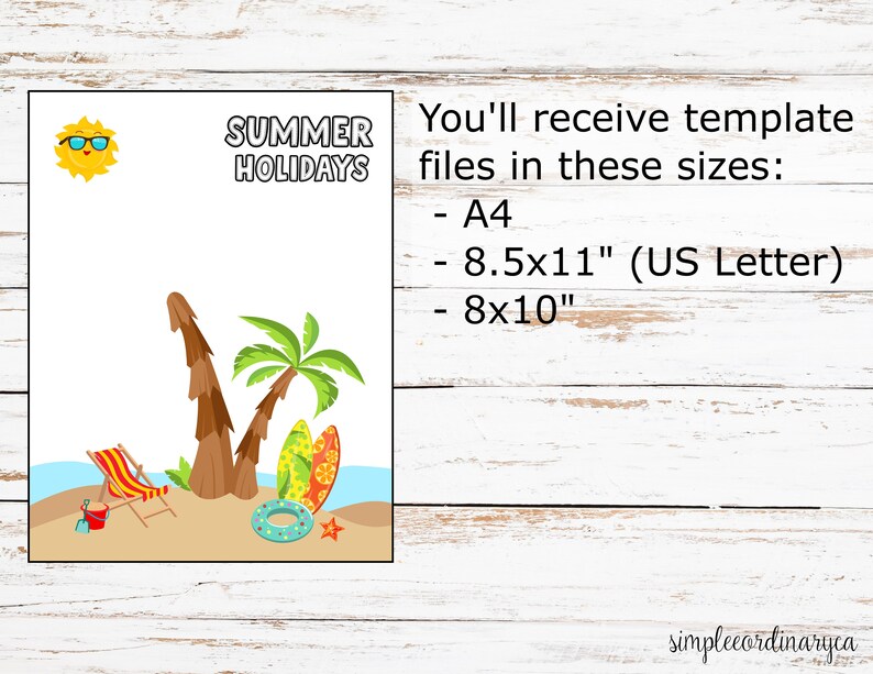 Summer Holidays Palm Tree Handprint Craft Printable Handprint - Etsy