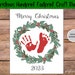 Christmas Handprint Footprint Craft Bundle, Printable Christmas Card ...