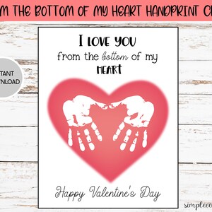From the Bottom of My Heart Handprint Crafts, Valentine's Day Crafts ...