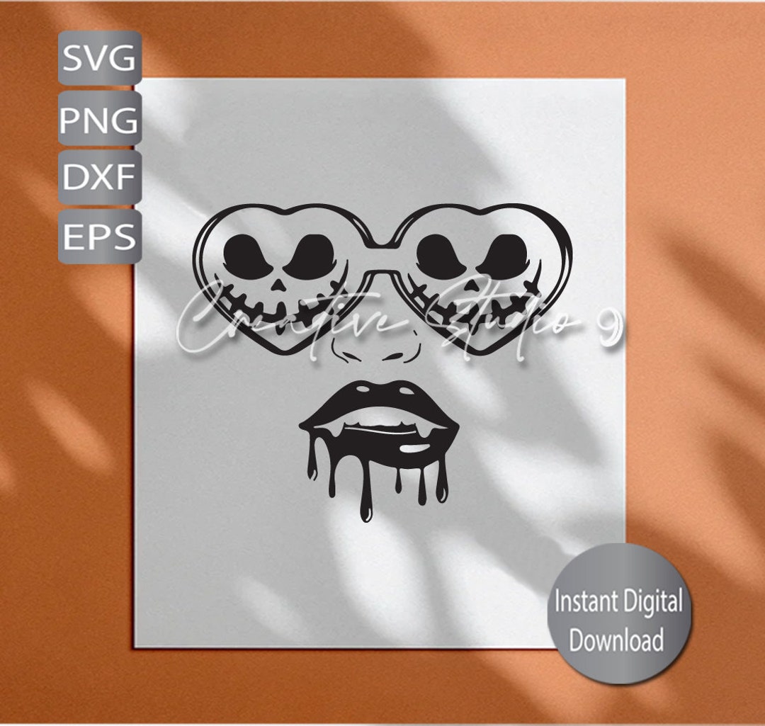 Halloween Scary Vampire Girl -lips Svg, Png, Eps, Dxf, Jpg , Sexy ...