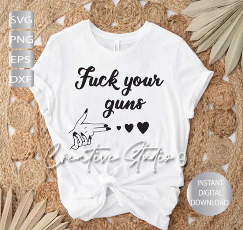 Anti Gun Violence Line Art Svg Png Eps Dxf Jpg Gun - Etsy