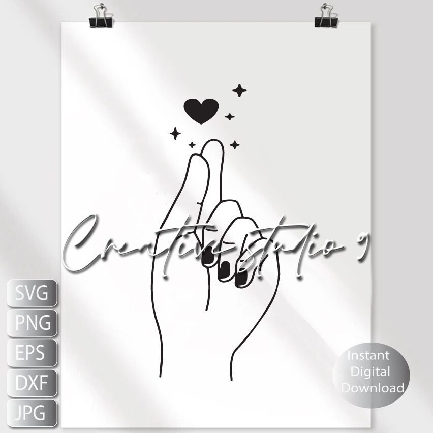 Female Hands Finger Snap Svg Png Eps Dxf Jpg Love Finger - Etsy